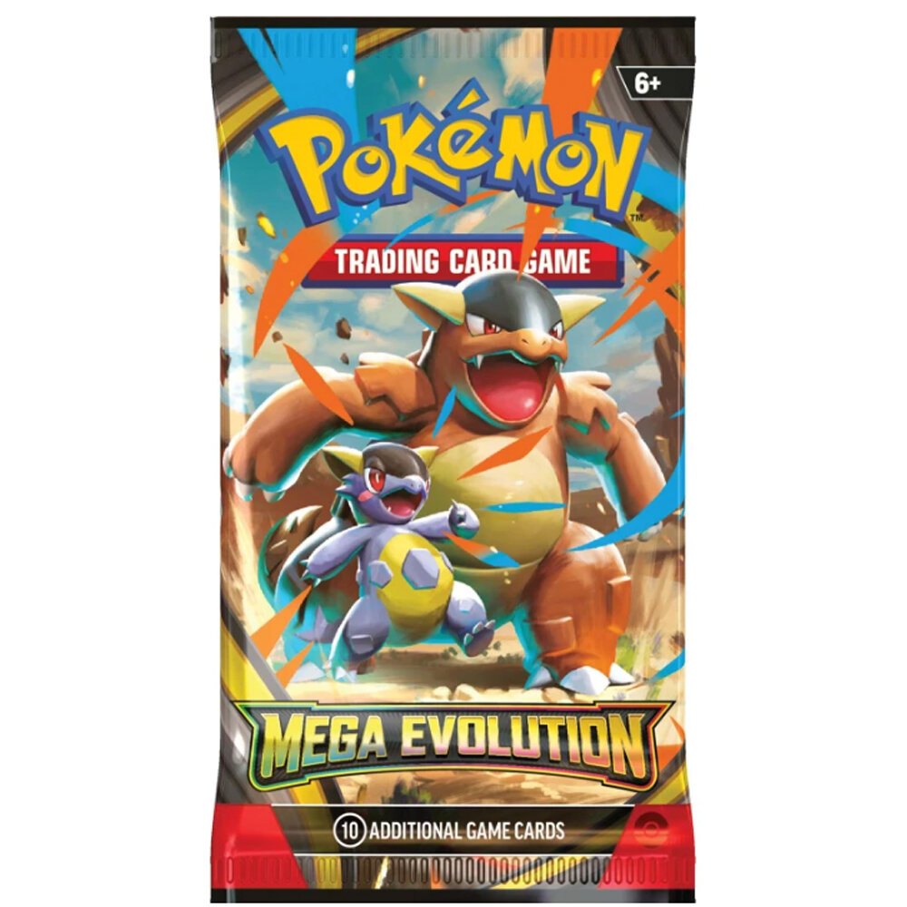 Pokemon TCG Бустер карточек Mega Evolutions Base Set Booster Pack, 10 карт