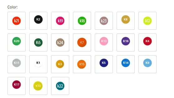 Термотрансферная виниловая пленка WXPYU 24 цветов 30cmX20cmX24