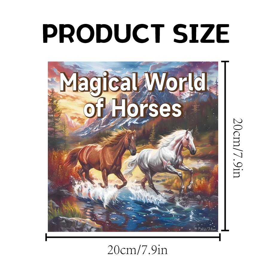 Книга-раскраска «Волшебный Мир Лошадей»