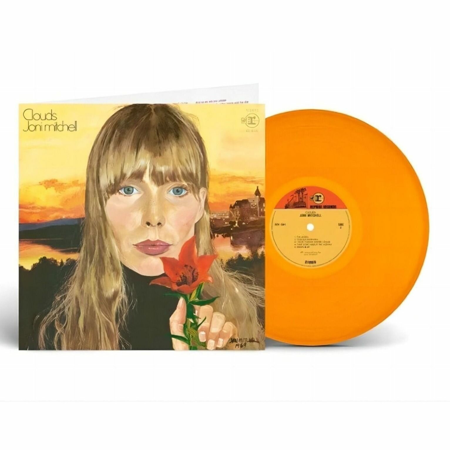Виниловая Пластинка Joni Mitchell - Clouds Vinyl, LP, Album, Stereo, Orange Transparent Новый,