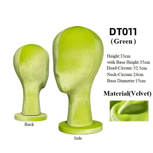 Бархатный манекен головы для украшений