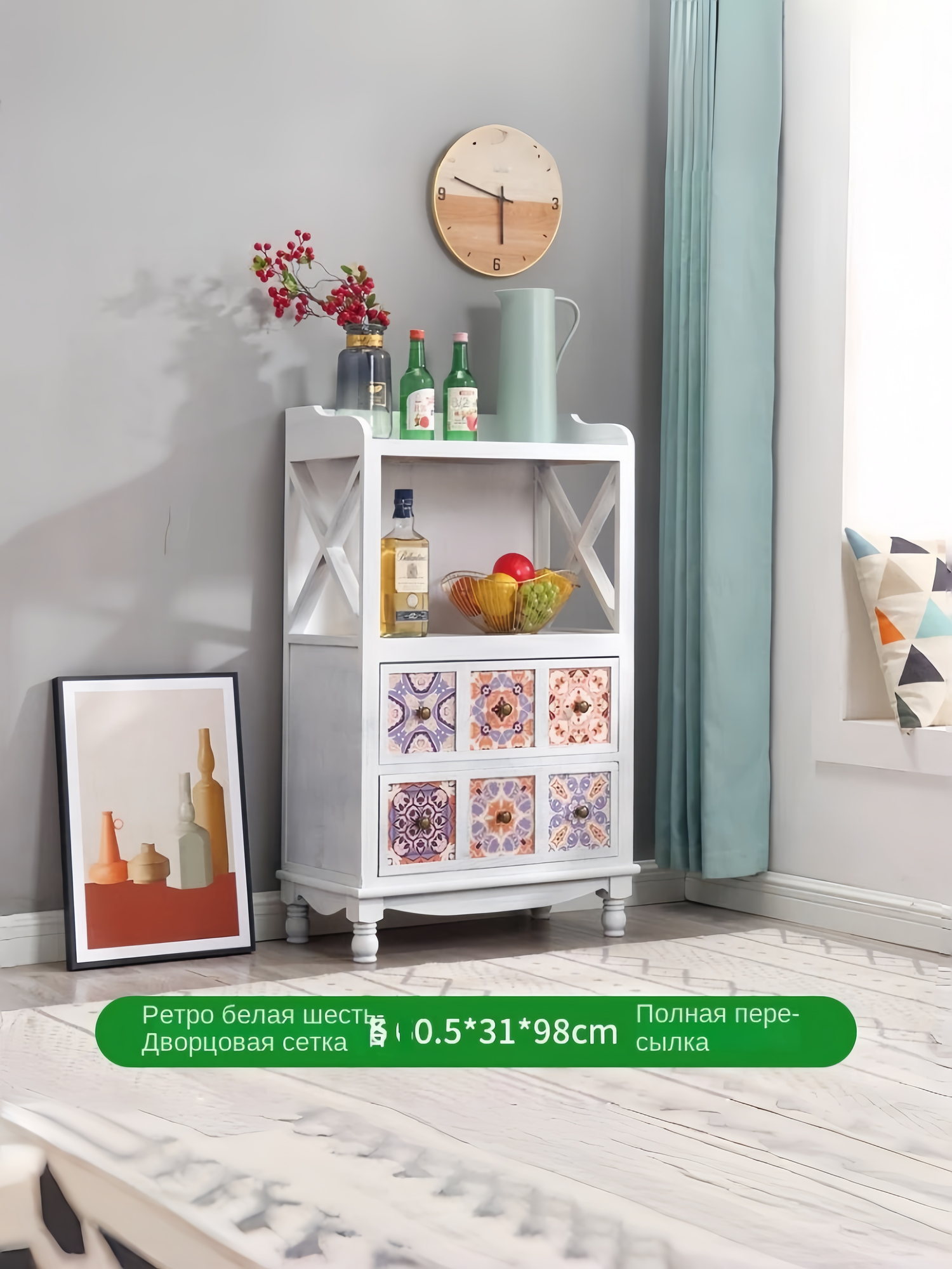 Современный минималистичный буфет из массива дерева для кухни