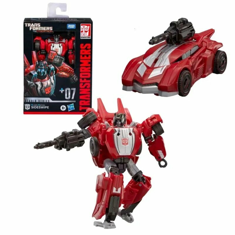 Трансформеры Hasbro Игрушка Studio Series Deluxe Transformers: War for Cybertron 07 Gamer Edition Sideswipe 4.5-inch (11.5cm) F8758