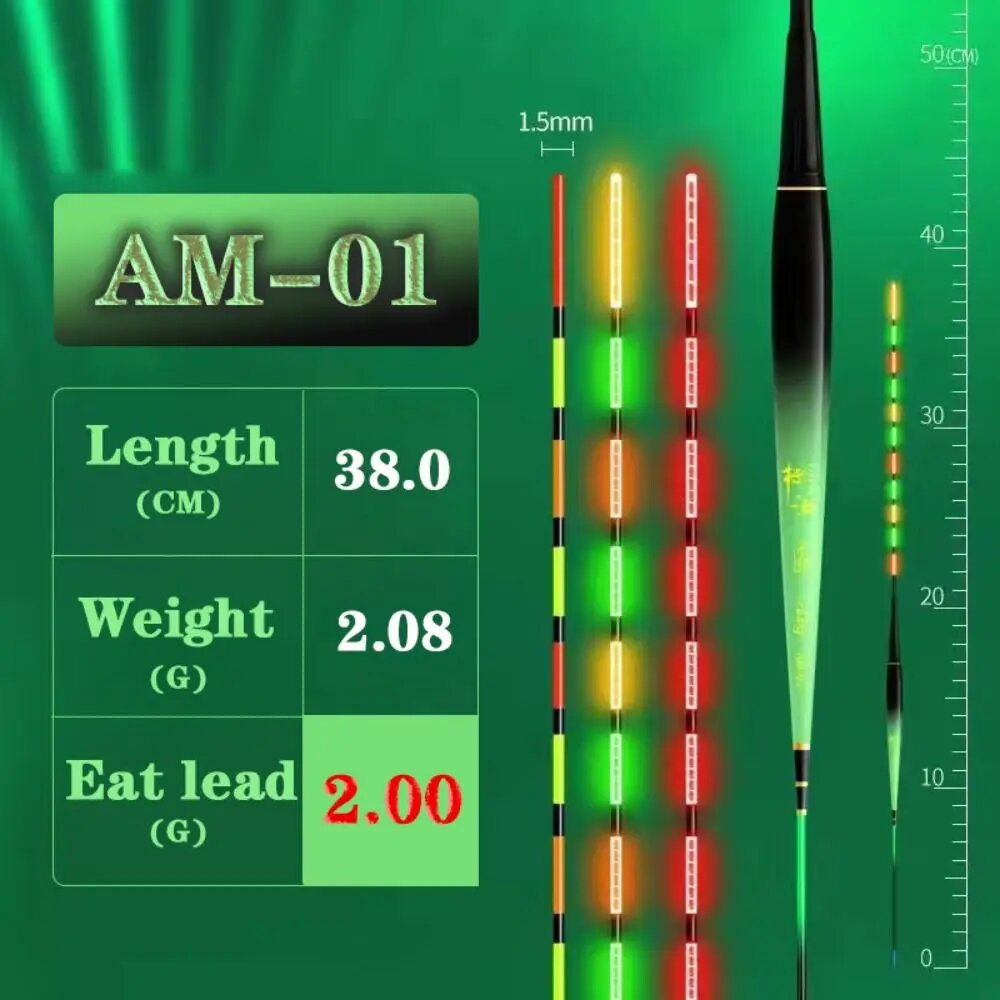 Электронные поплавки для ночной рыбалки Green Изумрудный, AM-01