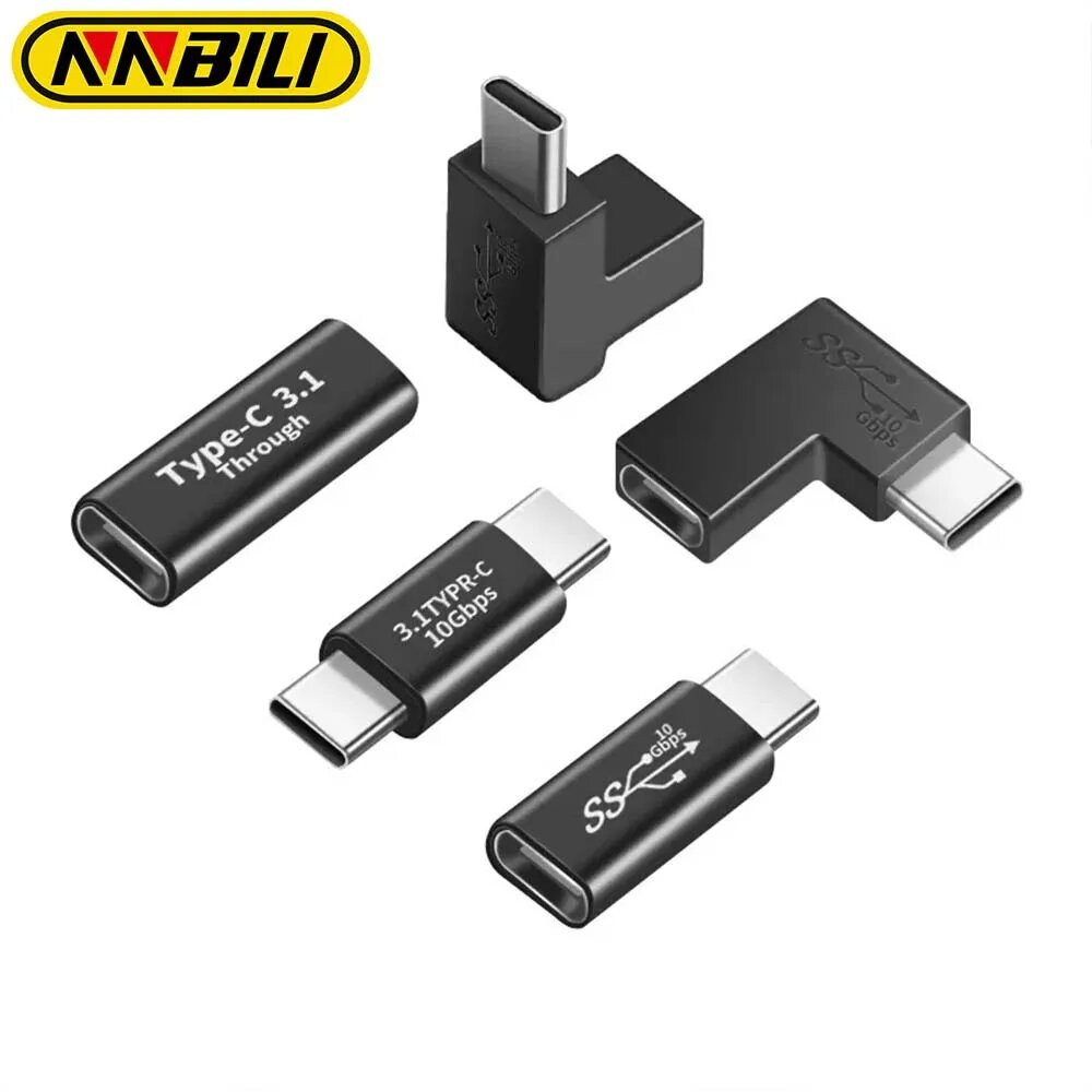 Адаптер USB C - USB 3.1 SS, 9 мм, черный — фото 1