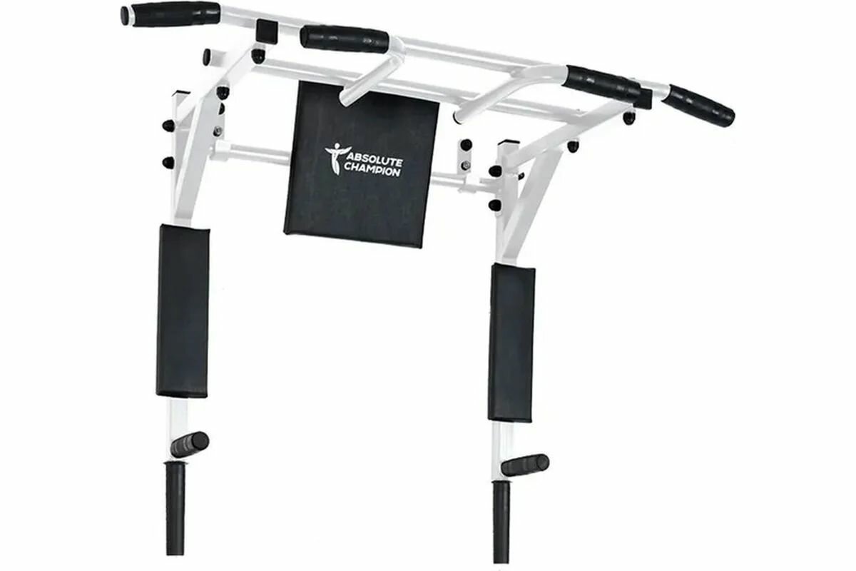 Разборный турник-брусья Absolute Champion Aktiv 3 в 1 центрл спорт белый с черными ручками АЧ 9968
