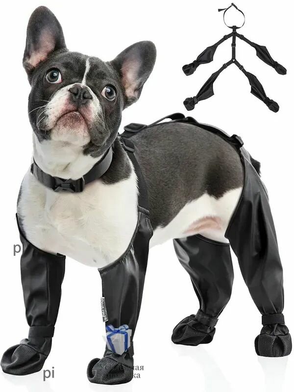 Обувь для собак Ботинки для собак на подтяжках Водонепроницаемый, скользкий протектор лап домашних животных, M