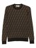 Свитер FENDI, размер 40, , коричневый