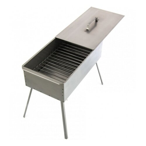 Коптильня-мангал для горячего копчени 50X27X17.5 см