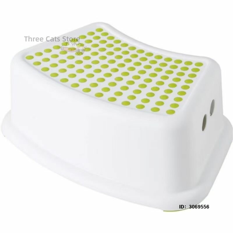 Стульчик-подставка, для ванной и дома, ABS-пластик, нагрузка до 40 кг, цвет зеленый