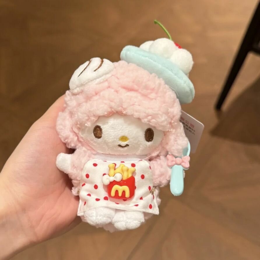 2026 Новейший подвеска для сумки в виде пианино, серия шеф-повара McDonald's, ключница с плюшевой игрушкой, подарок для женщин