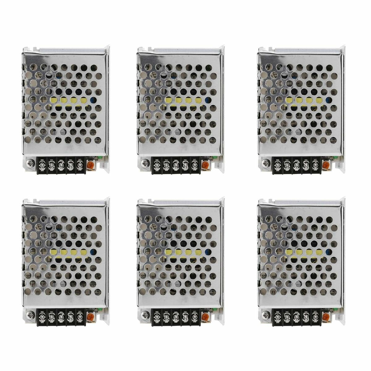 6X AC 100V-240V to DC 12V 3A 36W Трансформатор напряжения Светодиодная лента Источник питания