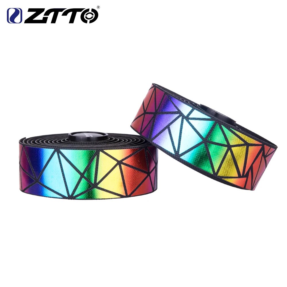 ZTTO Профессиональная лента для шоссейного велосипеда, пробковая лента из ЭВА, ПУ, лента для руля велосипеда, амортизирующая антивибрационная пленка для велоспорта с 2-разъемом для руля