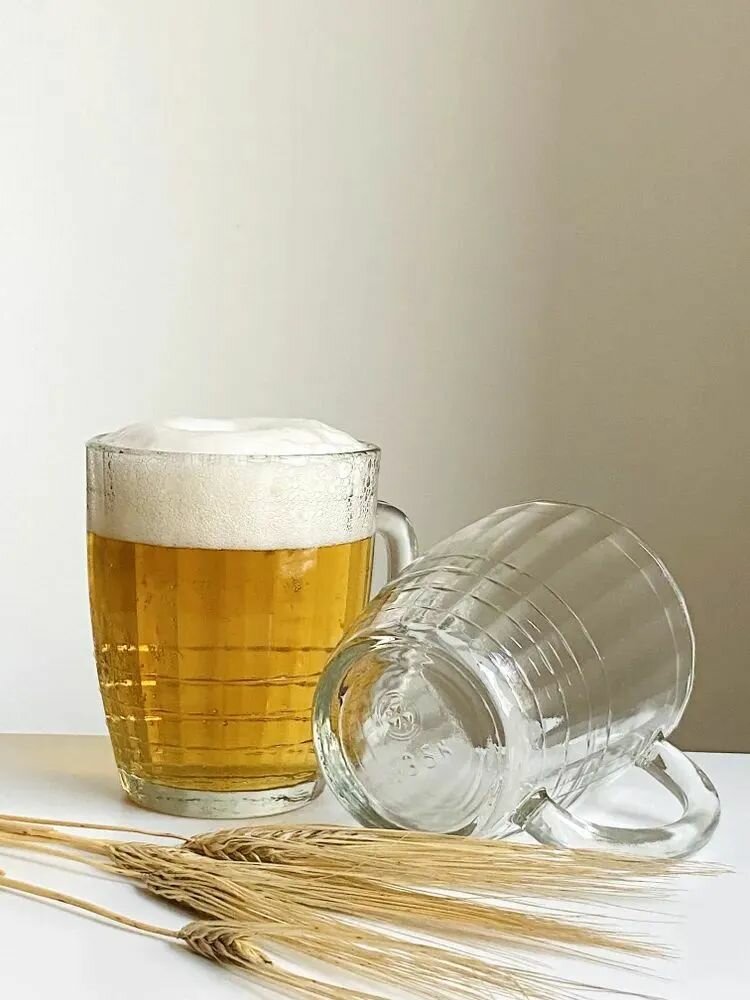 Пивная кружка "Барная" 0.5 л. СССР. 1972 год. Серп и молот. Ц-35 коп. Налип на дне.