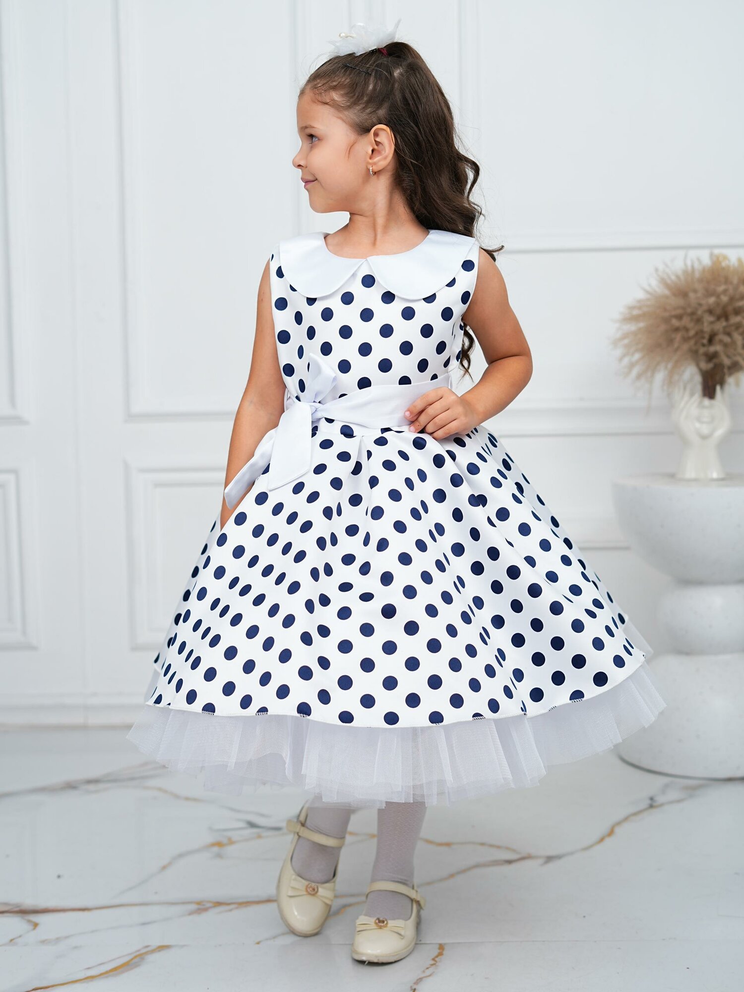 Платье Базовая коллекция. Пышное нарядное платье для девочки