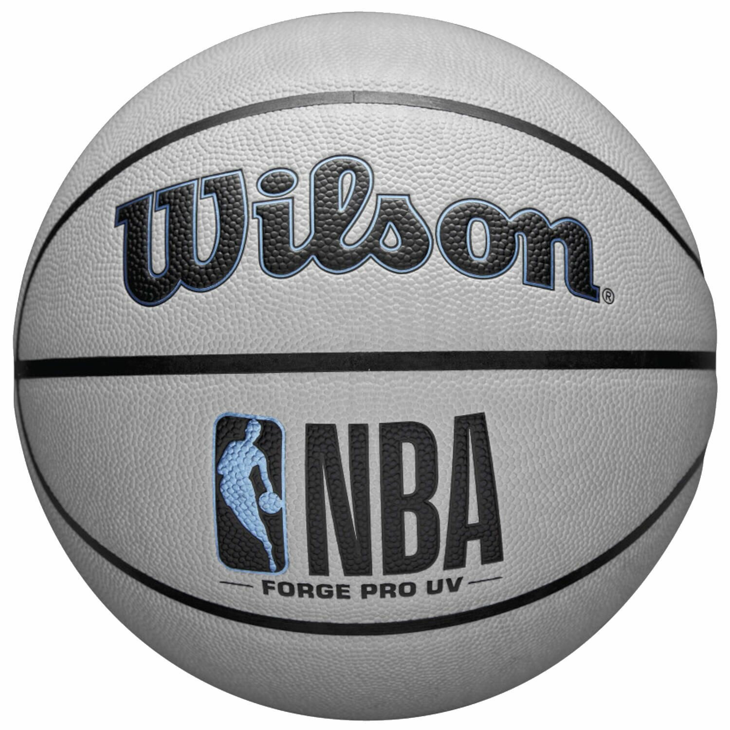 Wilson NBA Forge Pro UV Баскетбольный мяч Размер 7, Decathlon, Цвет: Серый, Размер: 7