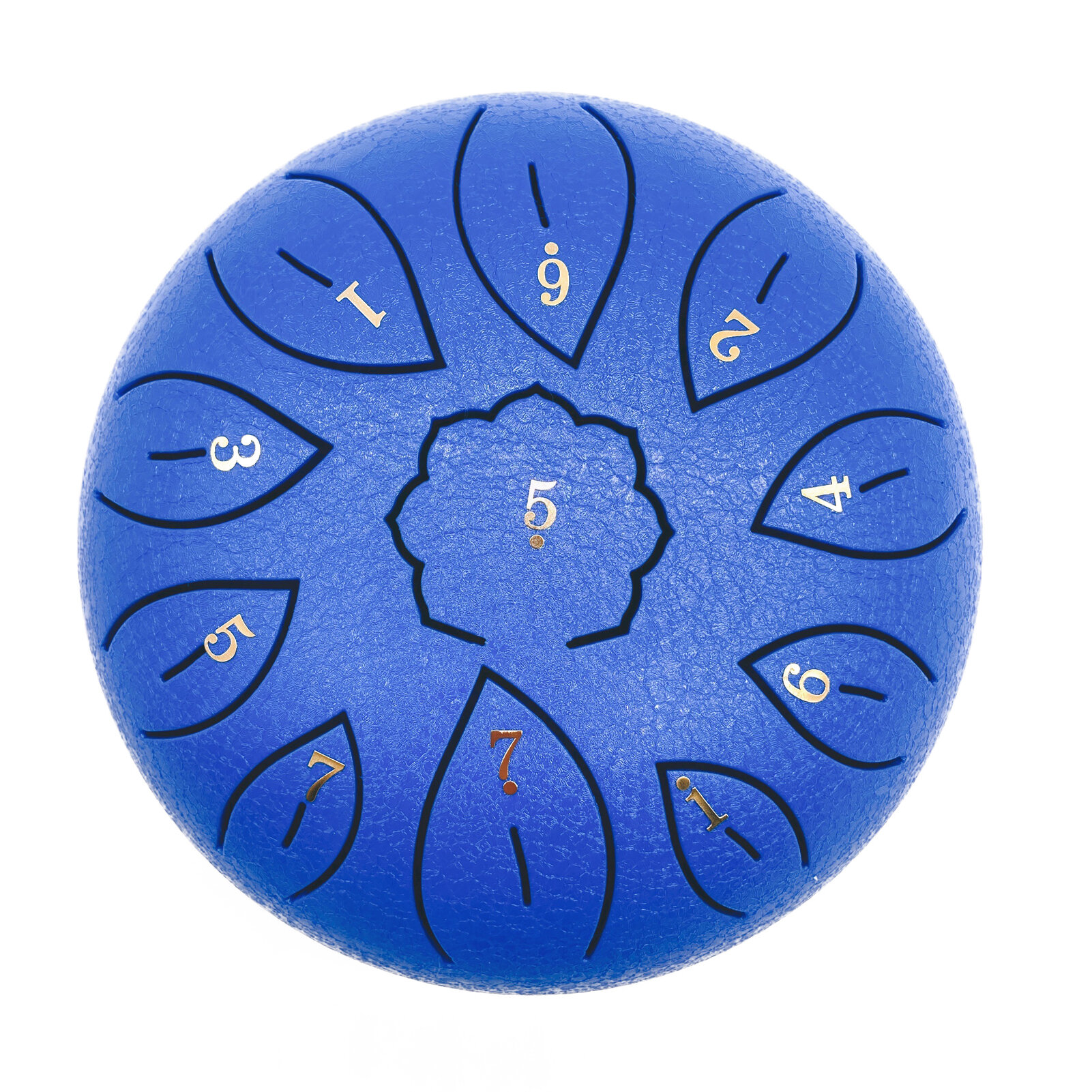 6in Metal Tongue Drum Mini 11-Tone Hand Pan Drums with Drumsticks Percussion Musical Instruments