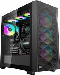 Корпус PcCooler C3D510 BK ARGB черный без БП ATX 120mm 140mm USB3.0 audio bott PSU