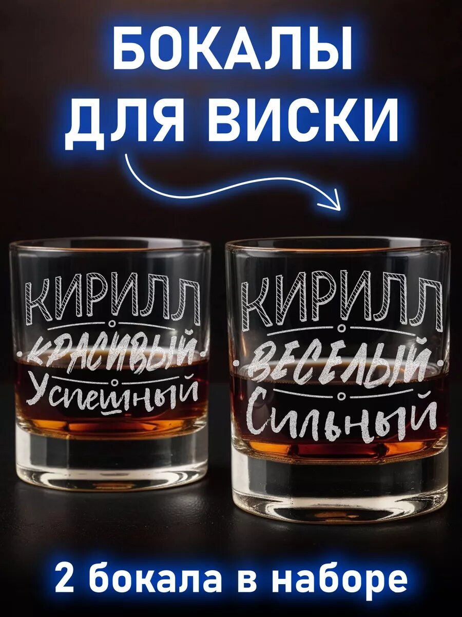 Подарочный набор для виски Кирилл