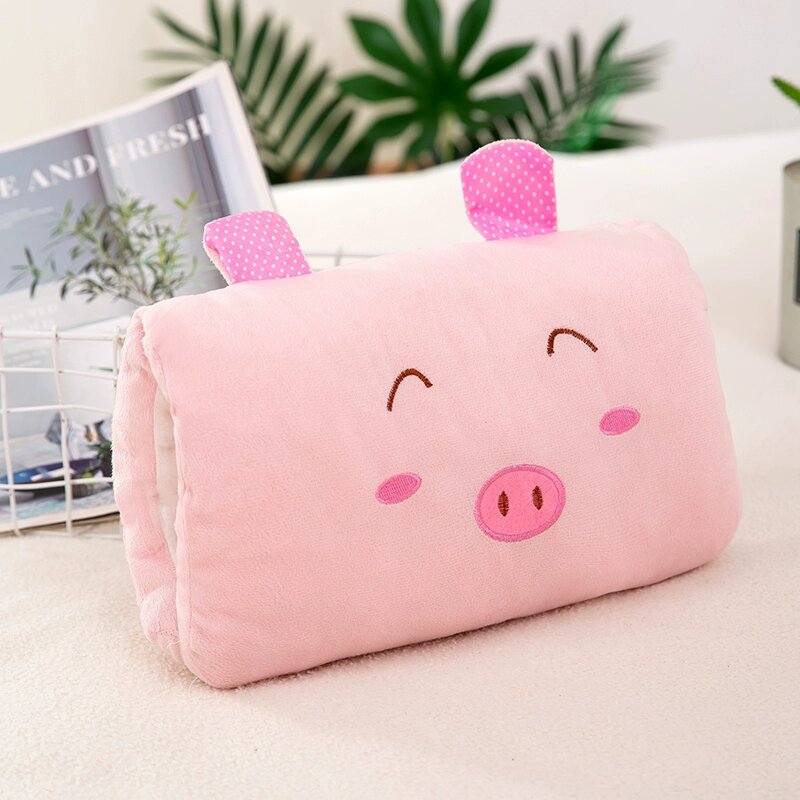 Мягкая игрушка-грелка для рук в виде мультяшного животного, маленькая подушка-грелка, креативный подарок для девочек