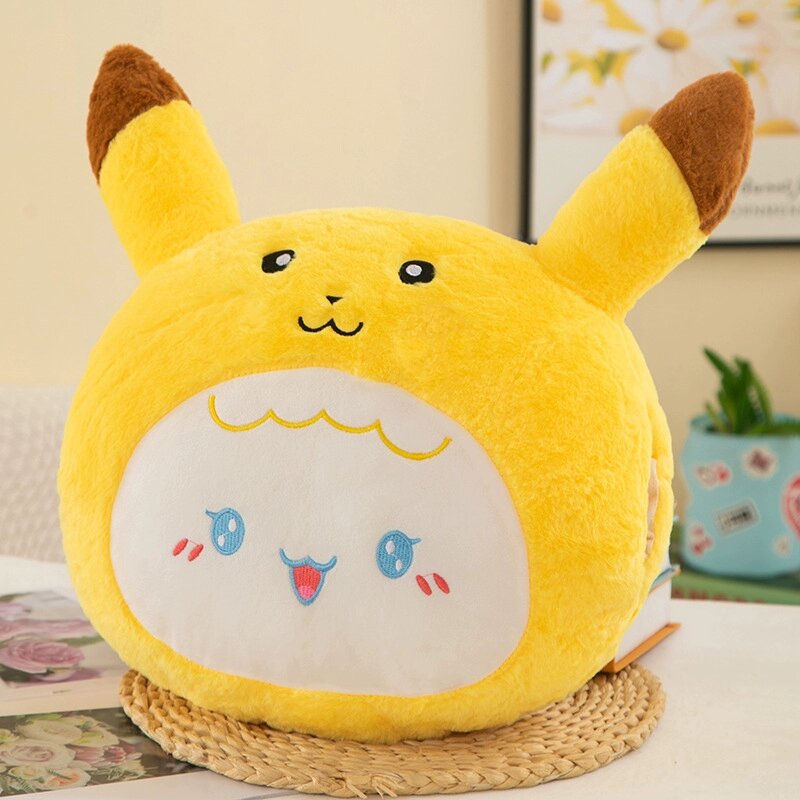 Зимняя грелка-подушка в виде кролика, плюшевая игрушка-грелка для рук в виде собаки, мягкая игрушка для девочек,