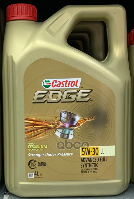 CASTROL EDGE LL Titanium FST 5W-30 4 литра Моторное масло для автомобиля