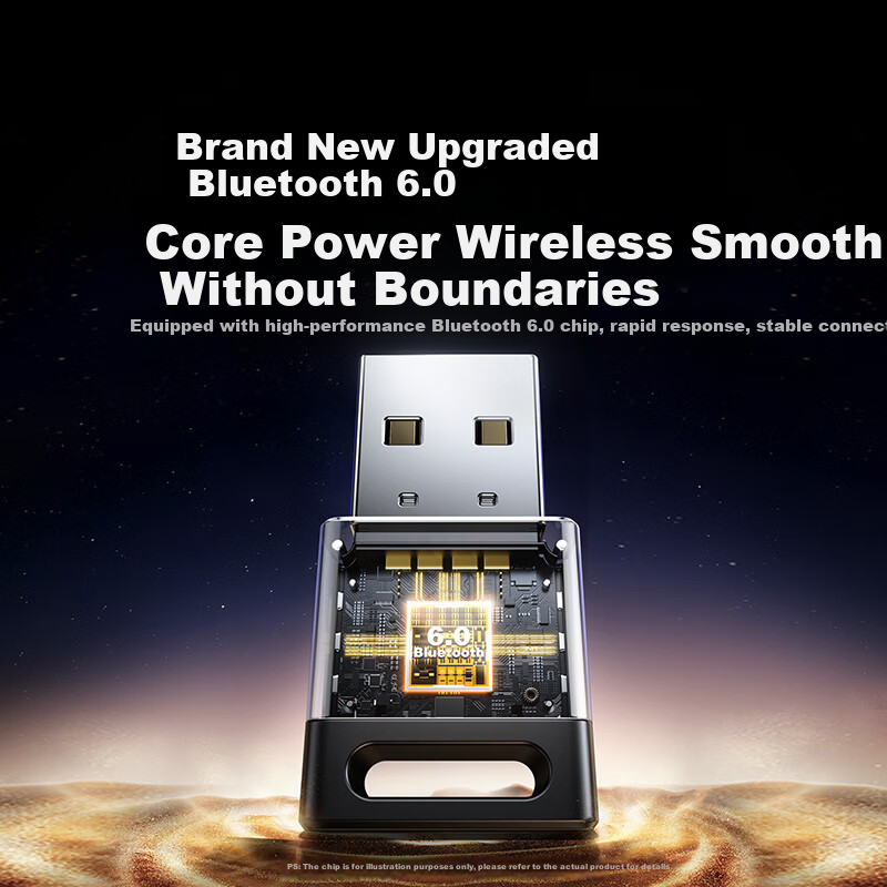 UGREEN USB Bluetooth Adapter 6.0 Receiver Plug and Play for Keyboard Mouse Headphones Speakers Game Controller PC Desktop External Bluetooth Module Wireless Bluetooth Transmitter