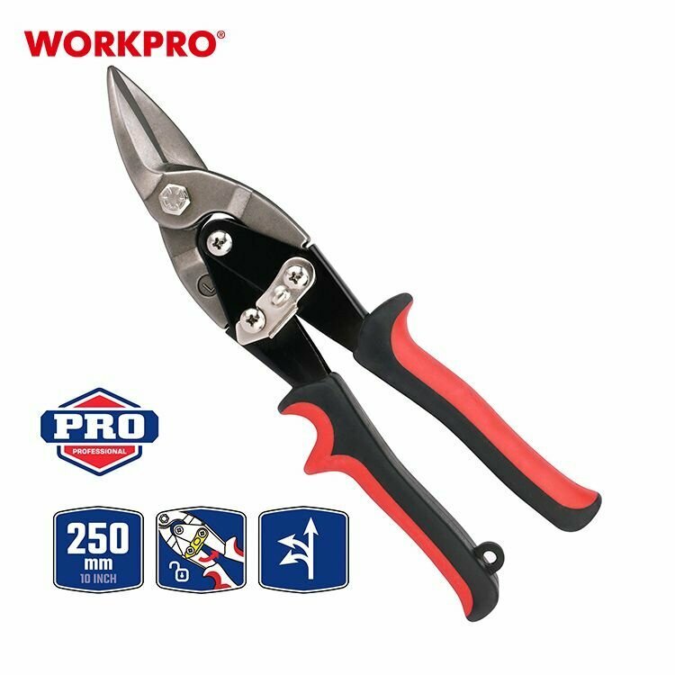 Ножницы по металлу 250мм левые CR-V WORKPRO