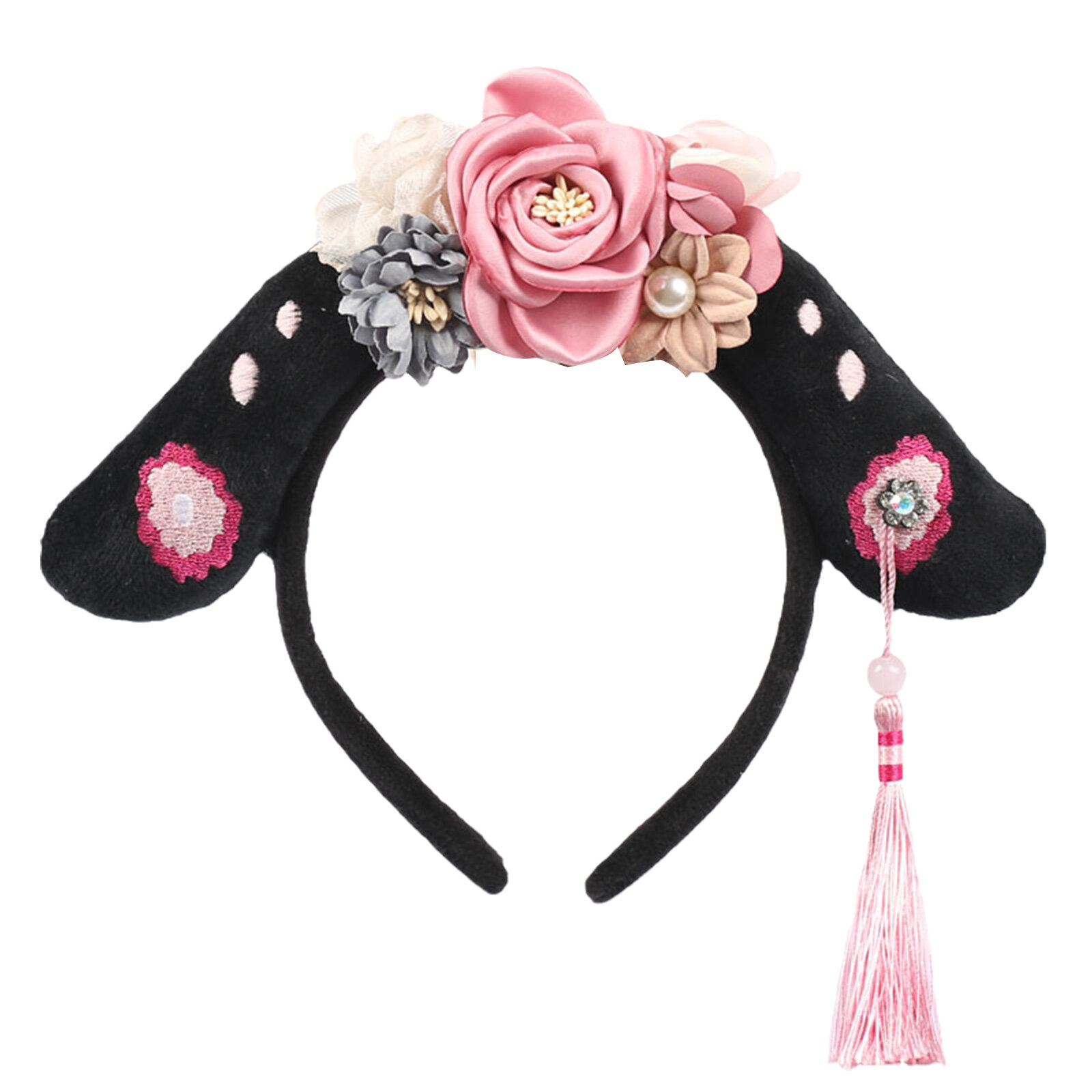 Ancient Chinese HeadBand Hanfu Headband Chinese Qing Manchu Princess Headwear