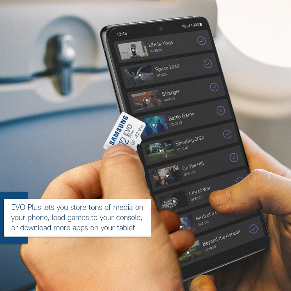 Карта памяти SAMSUNG EVO Plus 128GB TF U3 A2 V30: высокоскоростная SDкарта для телефонов, планшетов