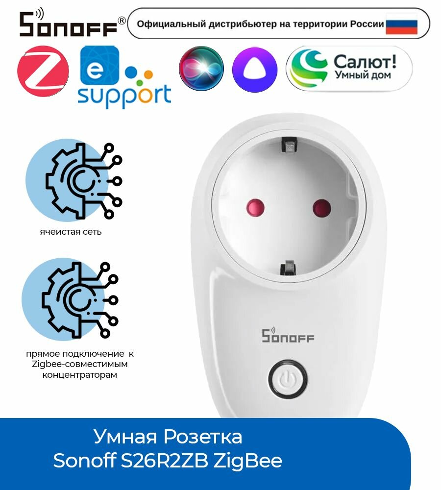 Умная Розетка Sonoff S26R2ZB ZigBee