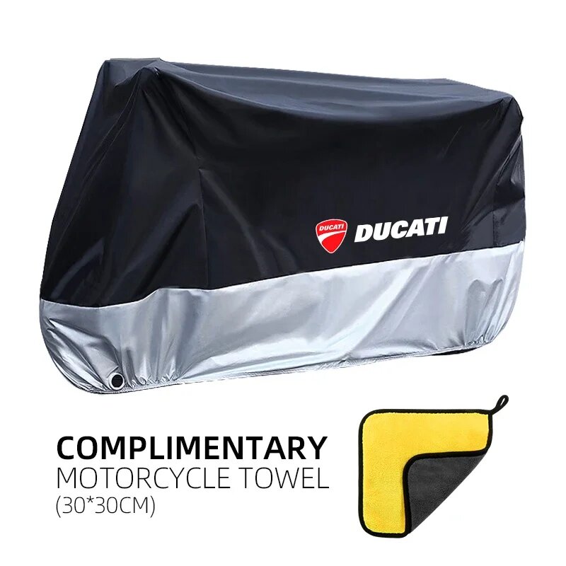 Чехол для мотоцикла Ducati Panigale Scrambler Multistrada 950 1100 1260, водонепроницаемый пылезащитный УФ-защитный уличный дождевик XXXXL For 250CM