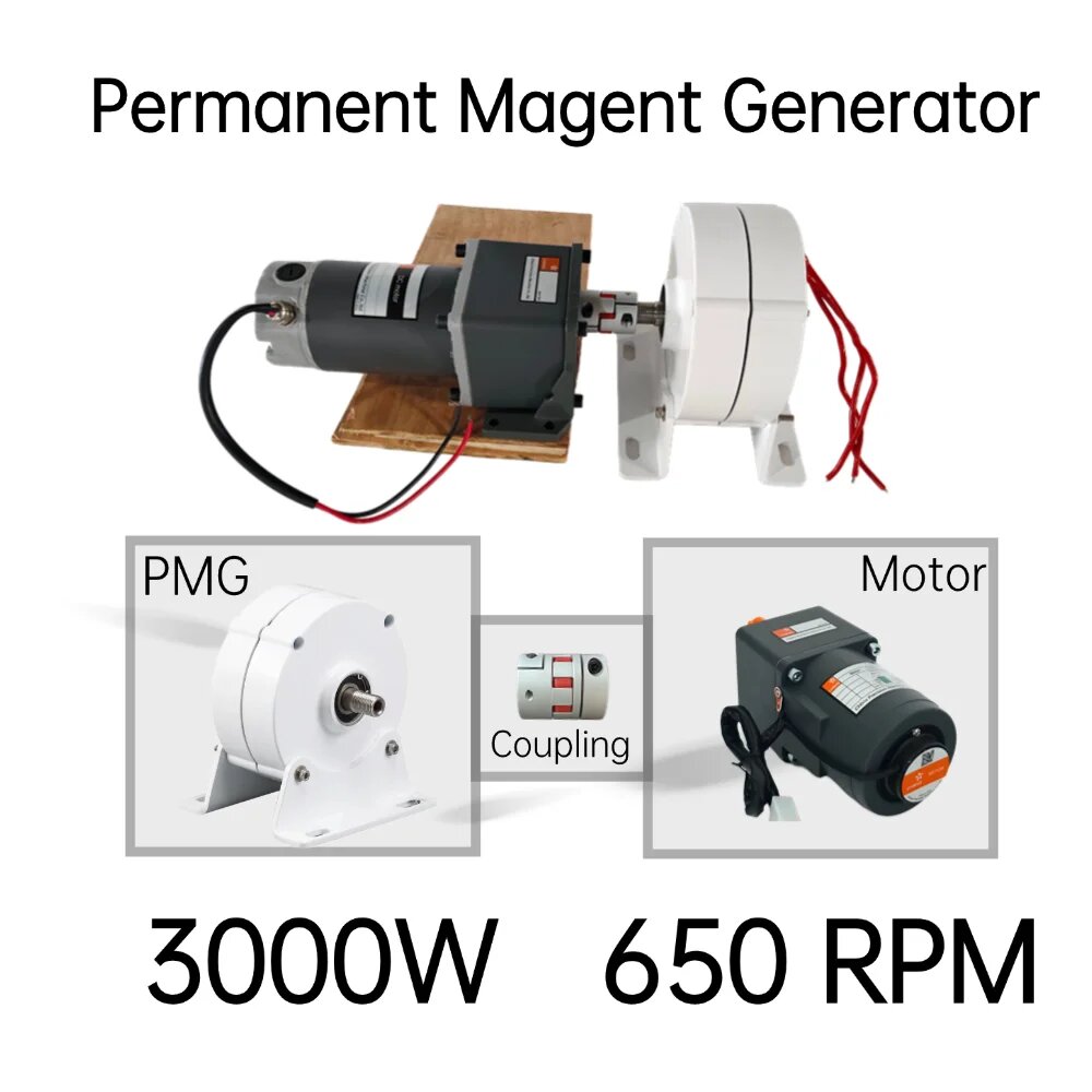 Генераторы 5000 Вт, низкая скорость, 12 В, 24 В, 3-фазные, безредукторные генераторы переменного тока с постоянными магнитами для ветряной и воды, турбина для домашнего использования, 3 кВт, 5 кВт Motor Combination, 24 В, 3000W