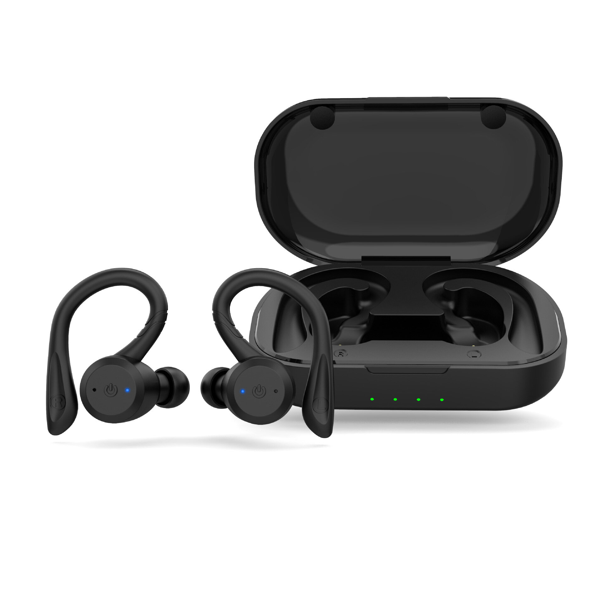 Кросс-бордерные TWS Bluetooth наушники Большой батарея Мини спортивные наушники С шумоподавлением Вкладыши Bluetooth наушники Оптовая продажа Черный JL