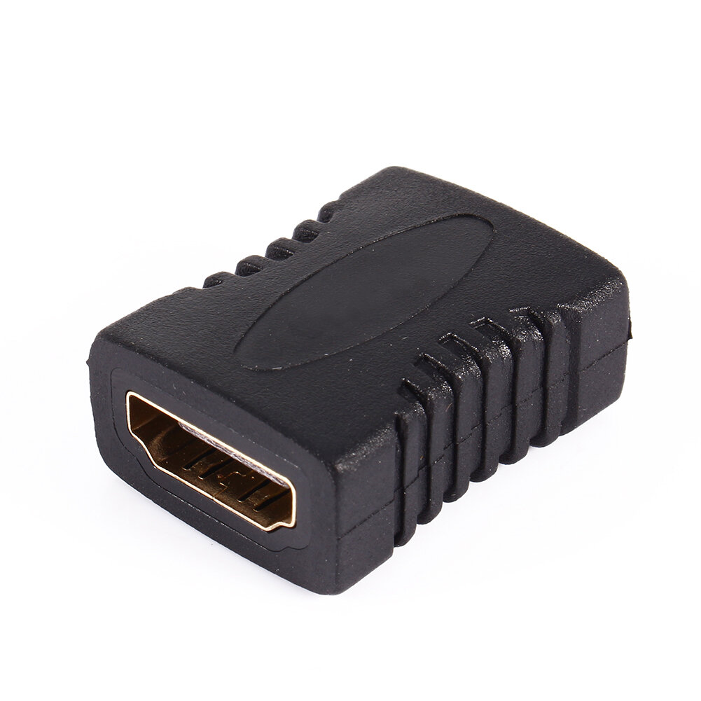Hdmi Cable, Black New HD Able Connector Electronic Kit High Quality Adapter Coupler Cable Extension, Travel Use for Home Business Professional
