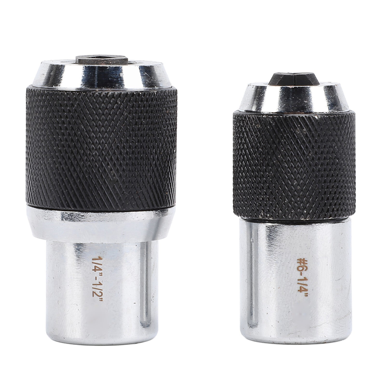 2Pcs Tap Sockets 3/8 Drive Adjustable Socket Set Adapter 6 1/4in 1/4in 1/2in for Reamers Screw Extractors