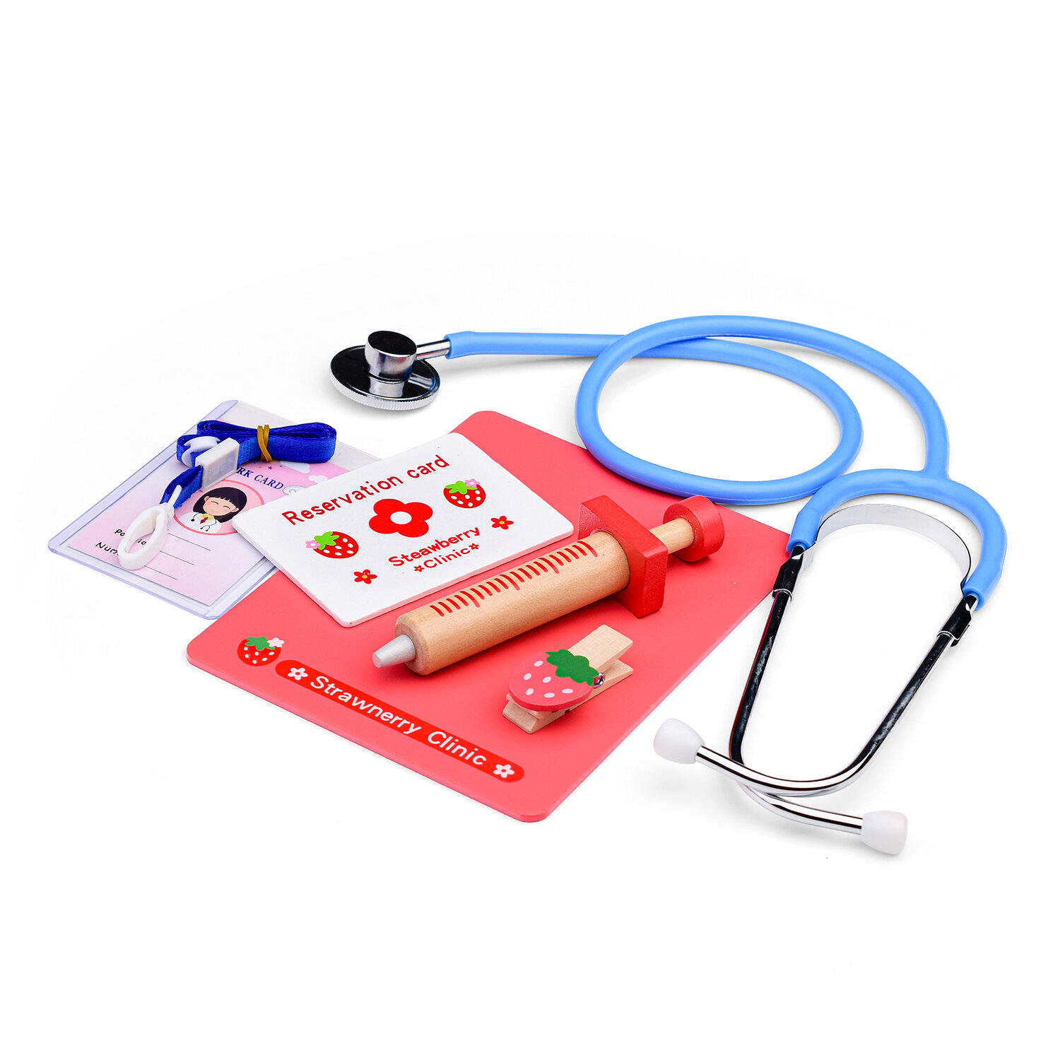 Набор доктор D2095 "Лучший врач", дерево, для детей от 3х лет.