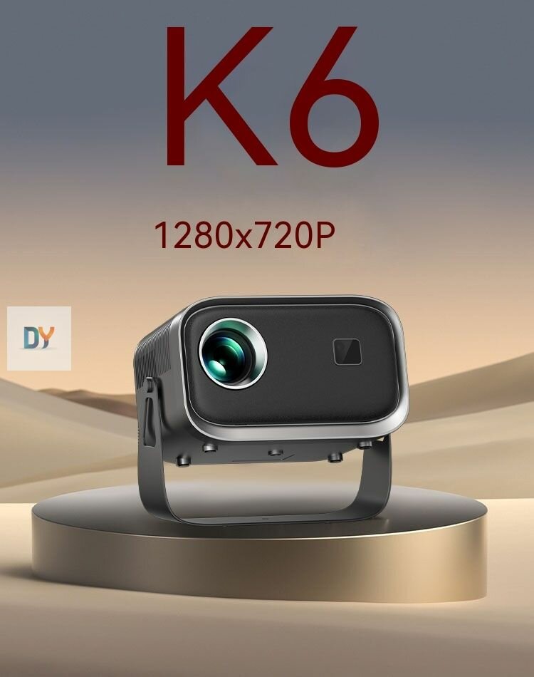 K6 Ультрапортативный проектор 720P 4K Netflix Android 11 Wi-Fi 5G Bluetooth 5.2 150" экран