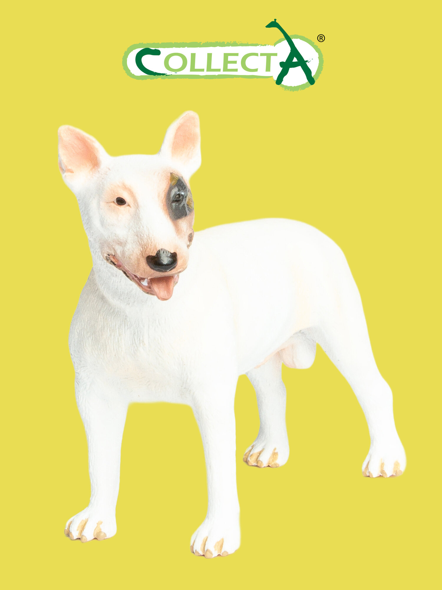 Фигурка животного Collecta "Собака Бультерьер - Кобель" высота 7 см, 88384b