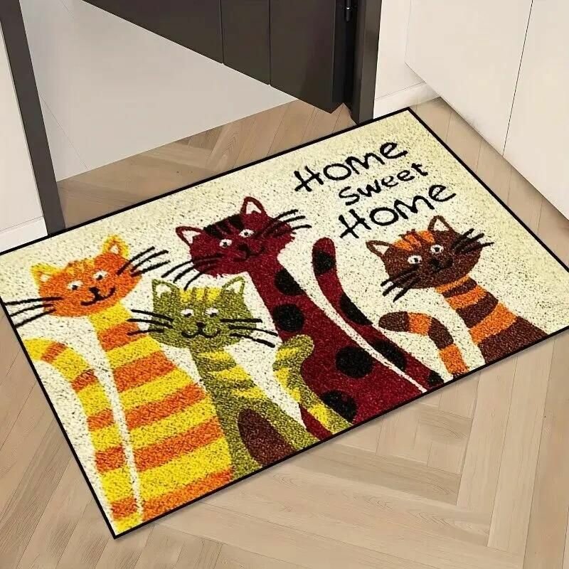 Коврик придверный котики 40x60 см