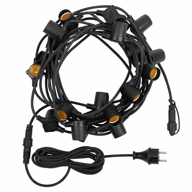 Электрогирлянда уличная Белт-лайт Светодиодная 20 ламп, 10 м, питание От сети 220В, 1 шт