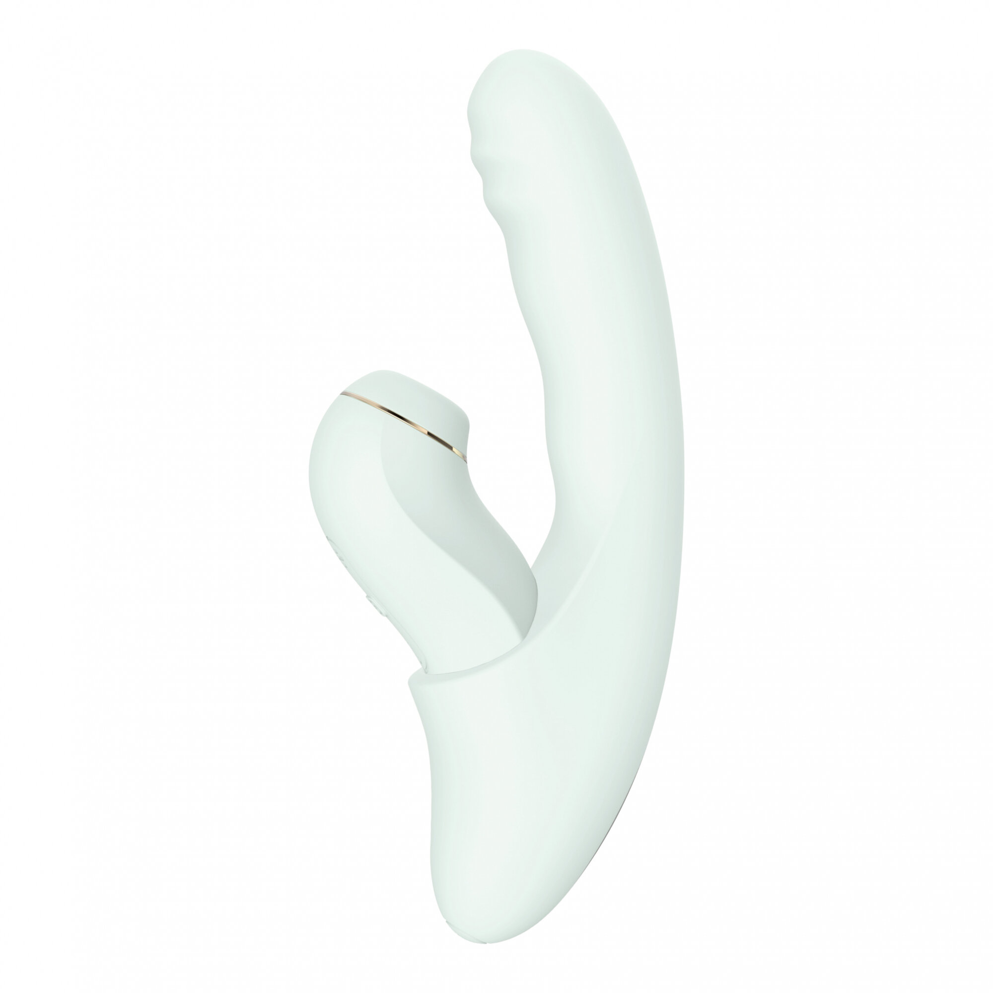 Вибратор с возвратно-поступательными движениями и вакуумом BeYourLover Fatima, мятный