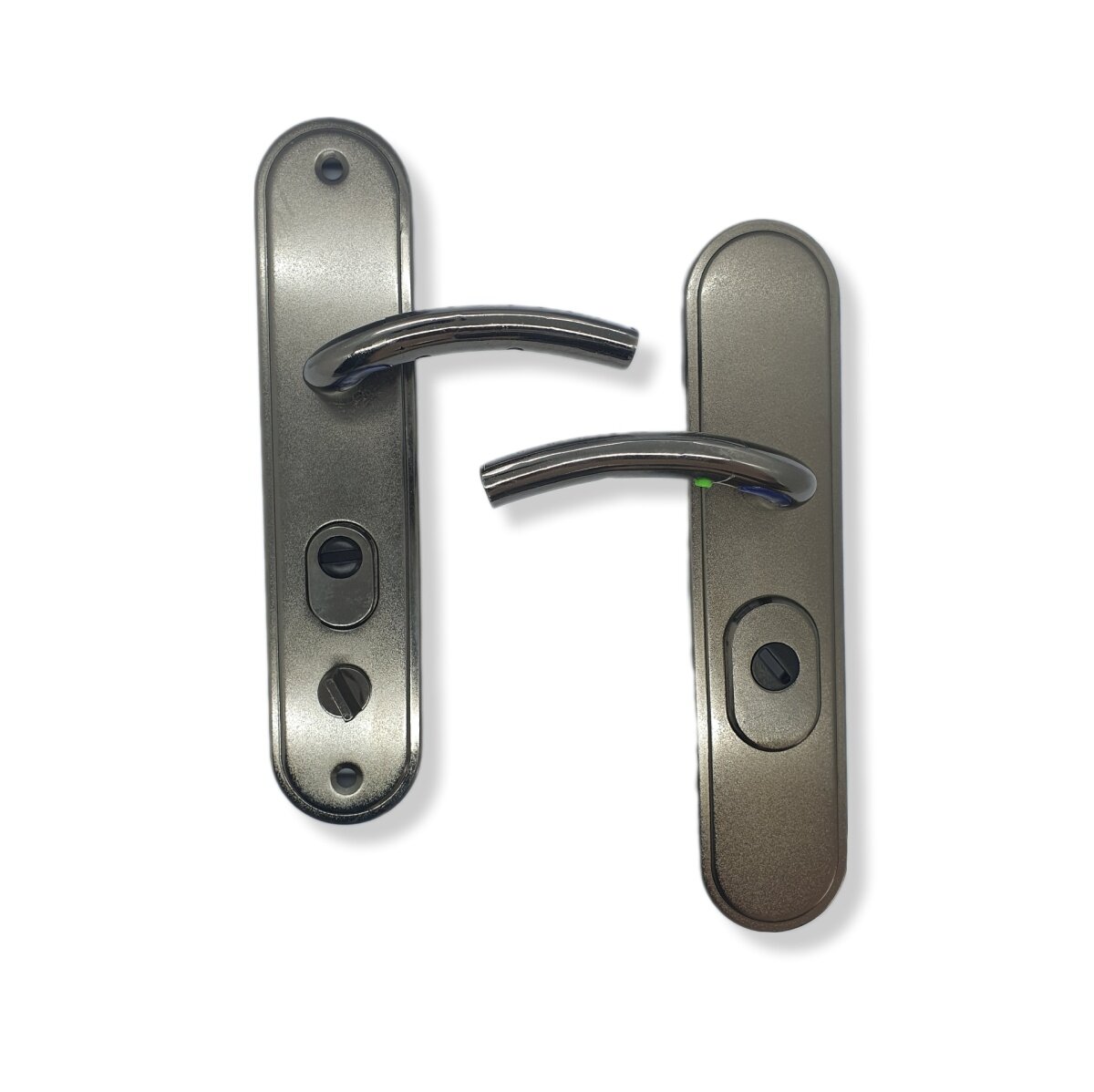 Комплект ручек для китайской двери ML-200 Автомат Ellipse с подсветкой, левая