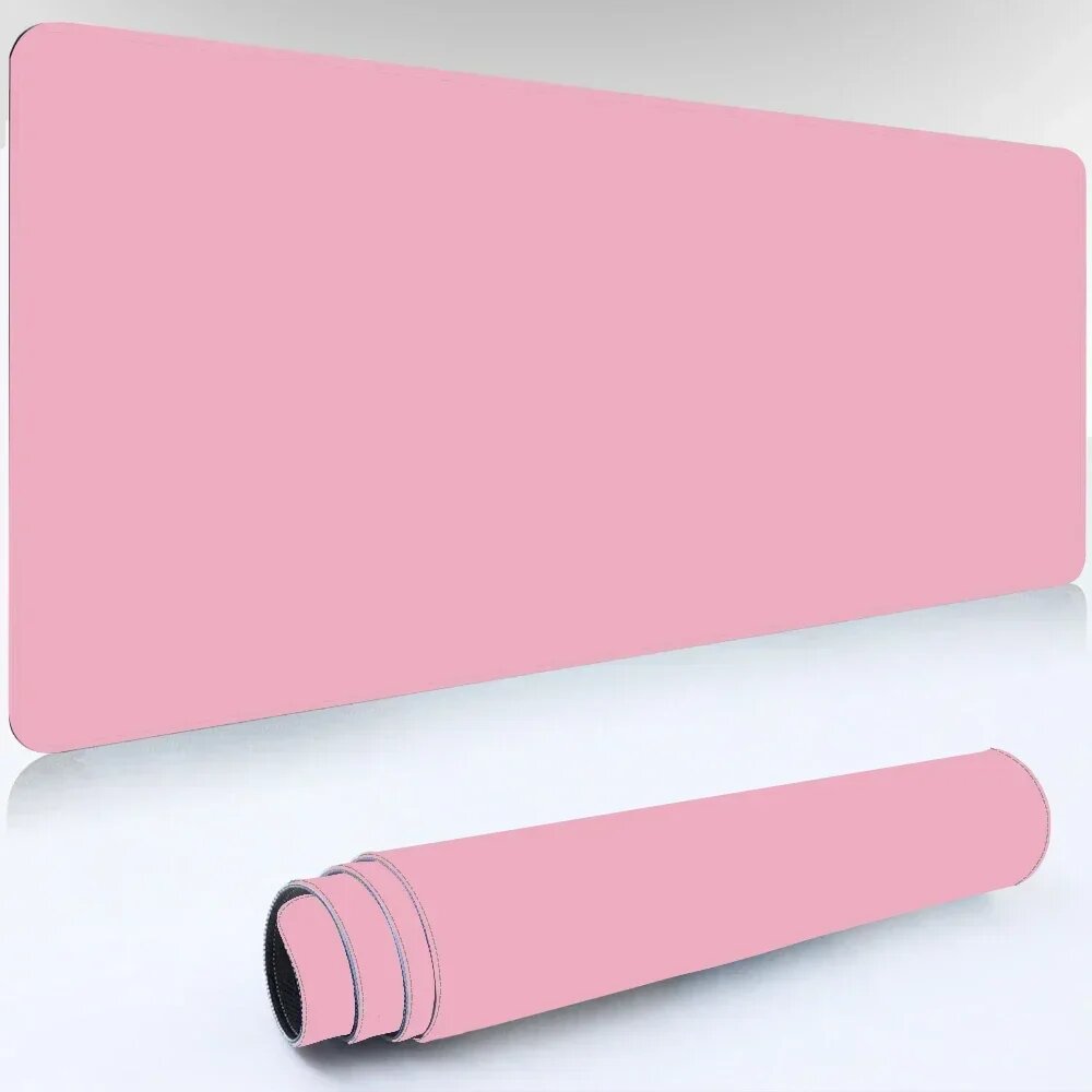 Розовый большой коврик для мыши, простой коврик 500x1000 мм, игровая подушка для ПК, геймера, настольный коврик Xxl, большие аксессуары для компьютерного стола, коврик для мыши