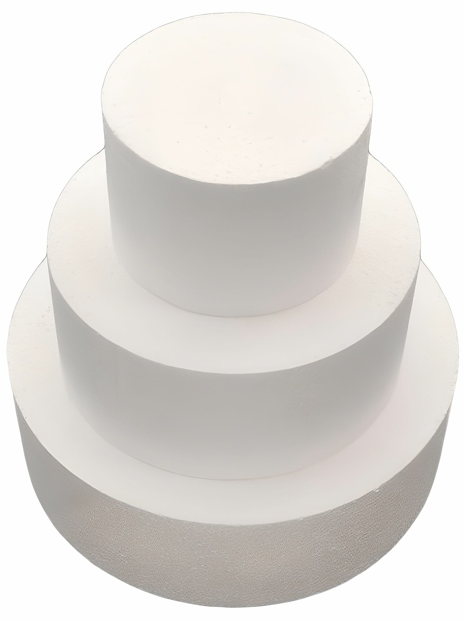 Заготовка для тренировочного торта из пенопласта 20 см, практичная основа для отработки декора, крема и глазури, многоразовая форма для кондитеров и учеников