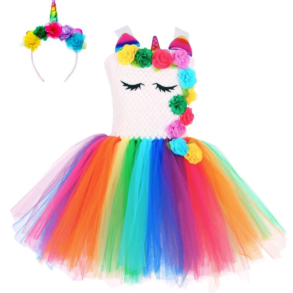 Детское платье оllobebe с единорогом 5-6Y, Unicorn Dress L