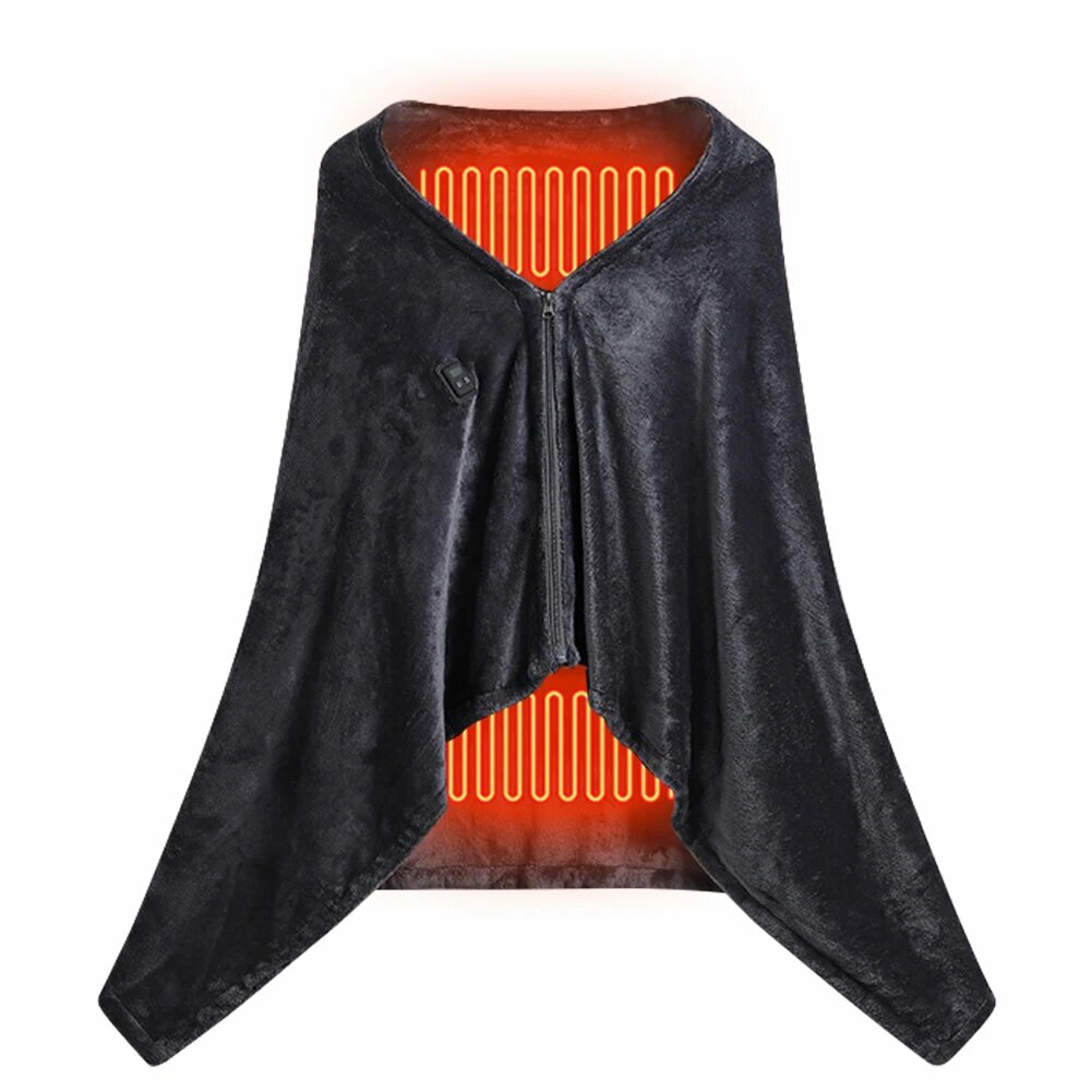 Электрическое одеяло с подогревом Coral Fleece USB 9 Zones Heated Grey