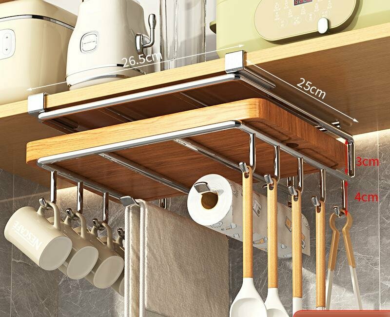 Держатель подвесной для кухонных принадлежностей, металлический, универсальный