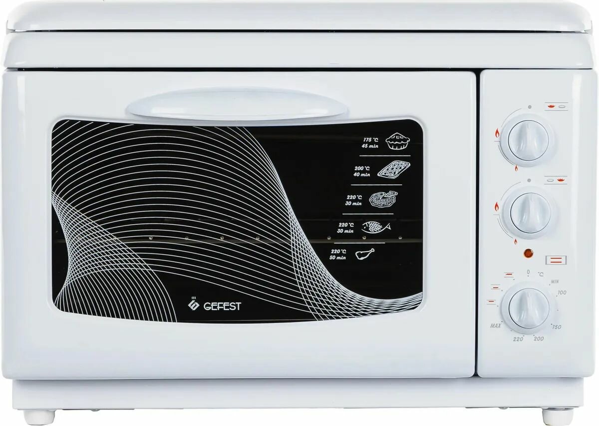 Плита комбинированная настольная GEFEST ПГЭ 120, белый