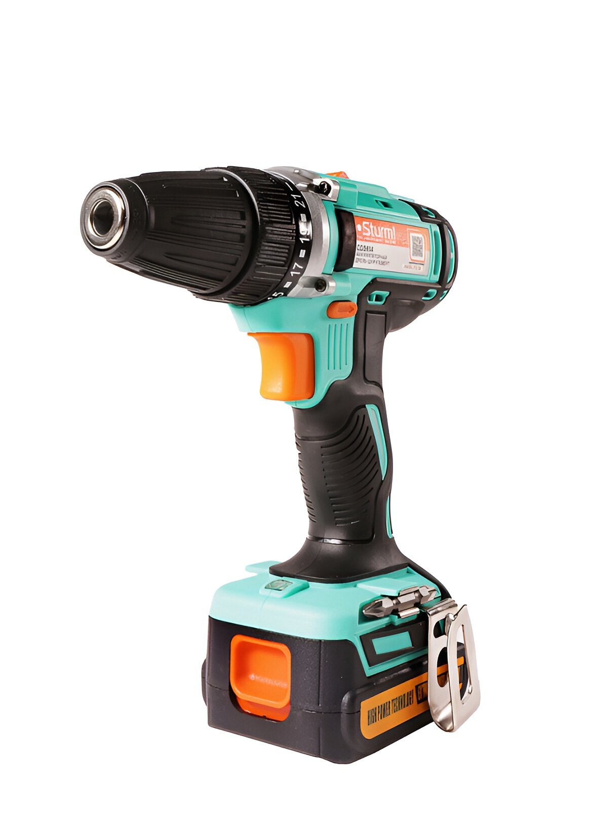 Дрель-шуруповерт аккумуляторная STURM CD3614, двухскоростной